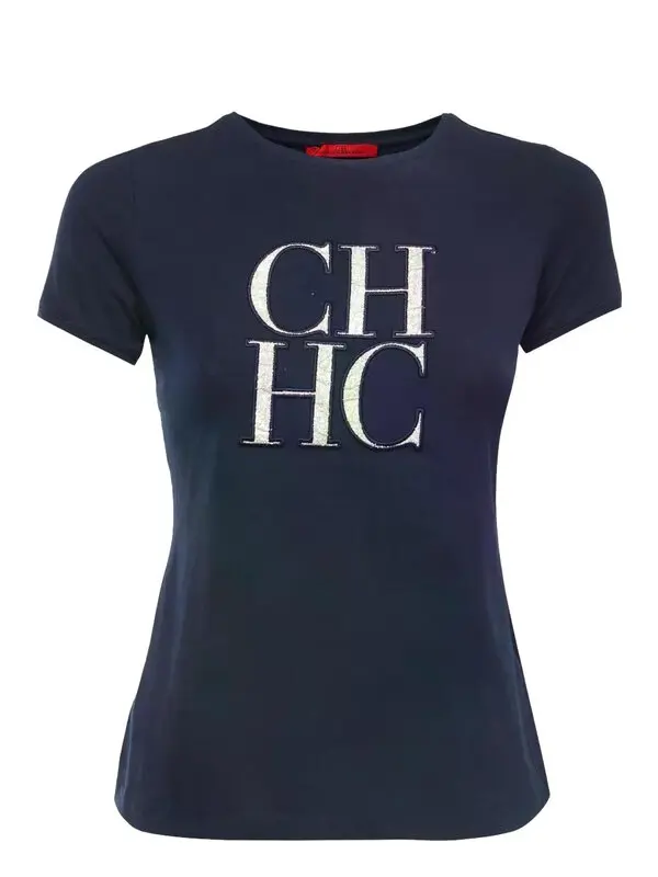 Carolina Herrera Logo-patch T-shirt - Blue