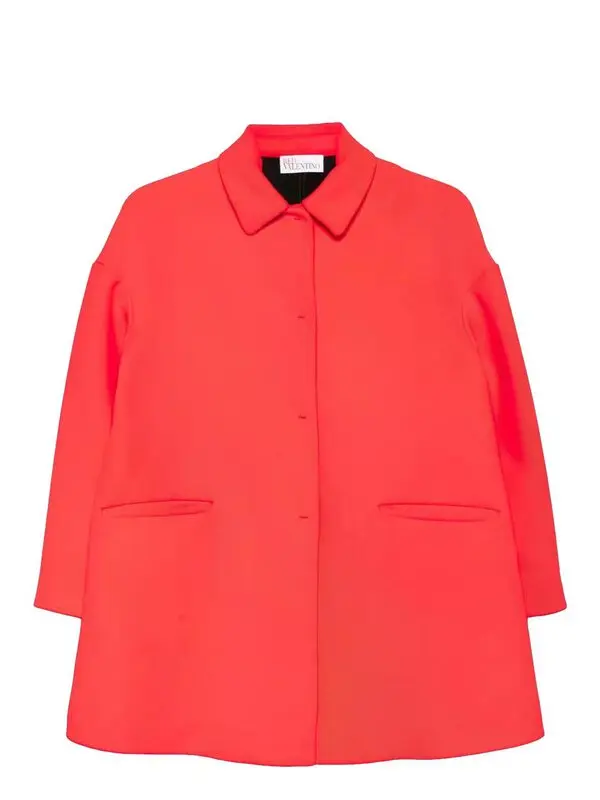 Valentino Garavani 2010s Jetted-pocket Coat - Red
