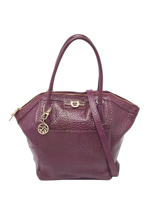 Dkny Leather Shoulder Bag - Purple