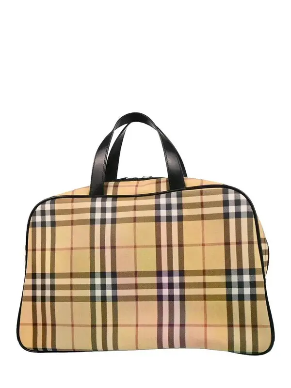 Burberry Vintage Check Pattern Duffle Bag - Neutrals