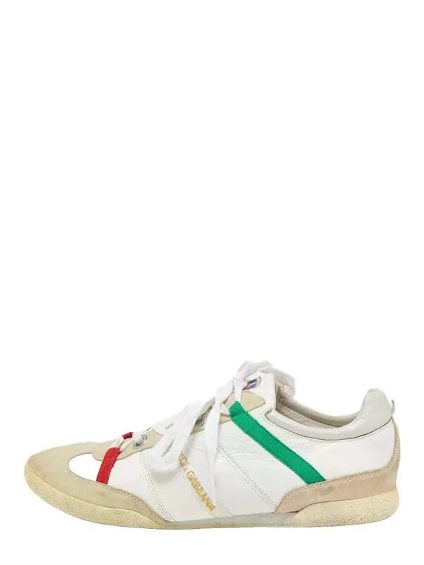 Dolce & Gabbana Panelled Low-top Sneakers - White