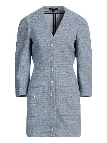 Maje Tweed Mini Blazer Dress - Azure