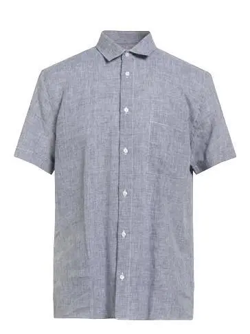 LIU •JO MAN Shirt Midnight Size Linen - Blue