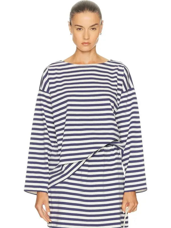 Posse Haisley Top - Navy Stripe