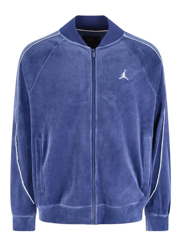 Nike Jordan Track Velour Sporty Jacket - Blue