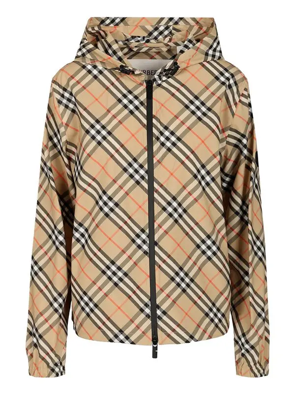 Burberry Salcombe Traditional Check Nylon Jacket - Beige
