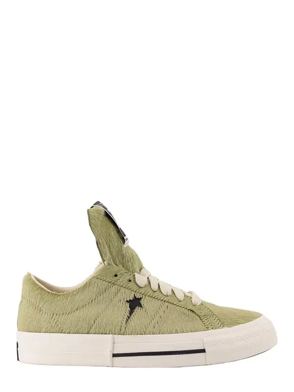 CONVERSE X DRKSHDW Faux Fur Sneakers - Green