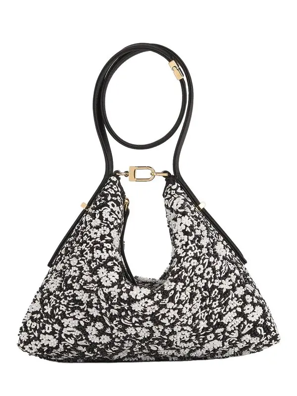 TOTEME Bevel Floral Wristlet - Black,white