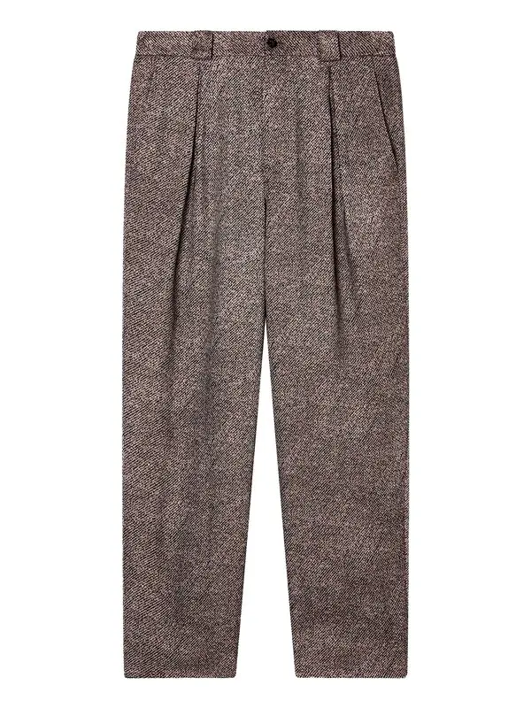 Giorgio Armani Single-pleat Printed Viscose Trousers - Patterned