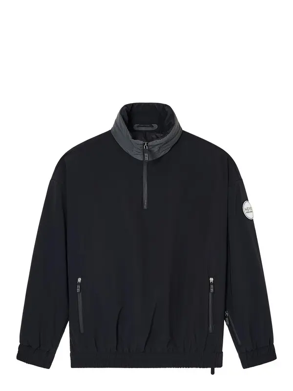 Giorgio Armani Neve Technical Fabric Pull-on Jacket - Black