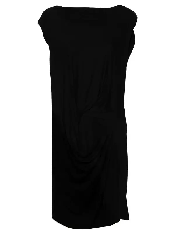 VIVIENNE WESTWOOD 2015s Draped Asymmetric Dress - Black