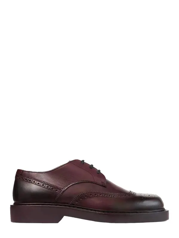 JIMMY CHOO Rowan Brogue Derby Shoes - Red