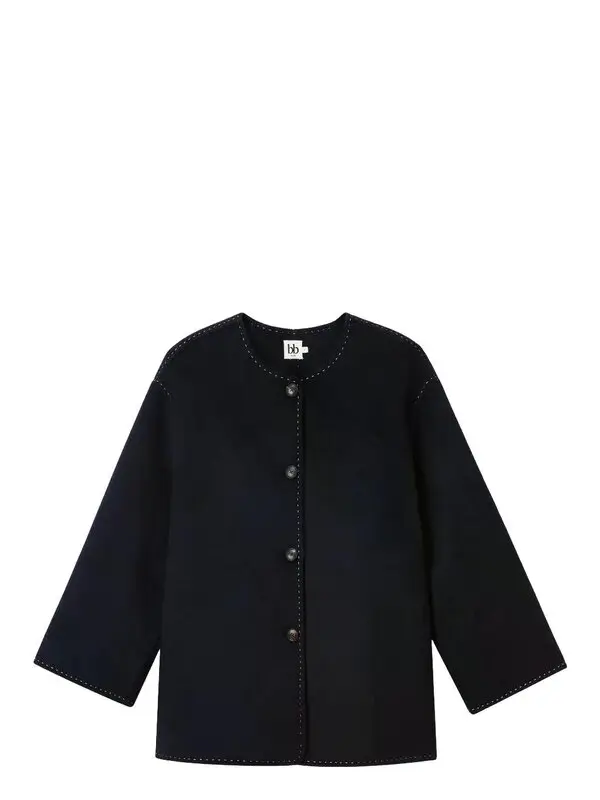 B+AB Scarf-embellished Jacket - Blue