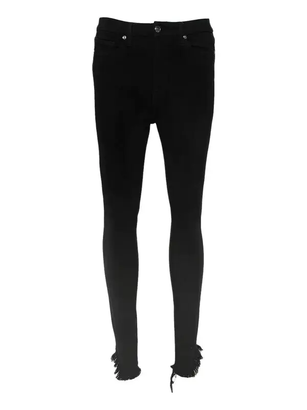Good American Frayed Hem Jeans - Black