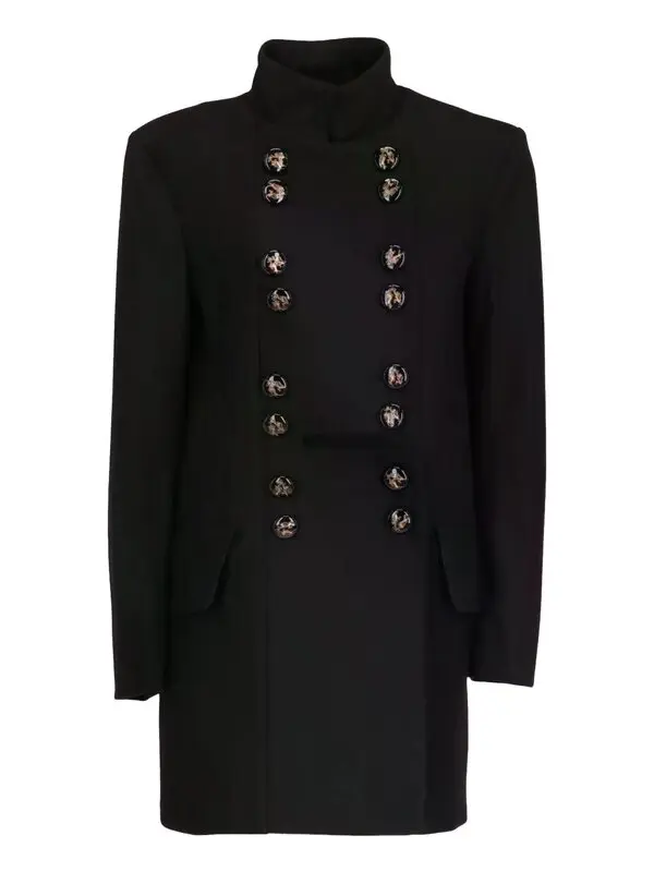VIVIENNE WESTWOOD Double-breasted Wool Coat - Black