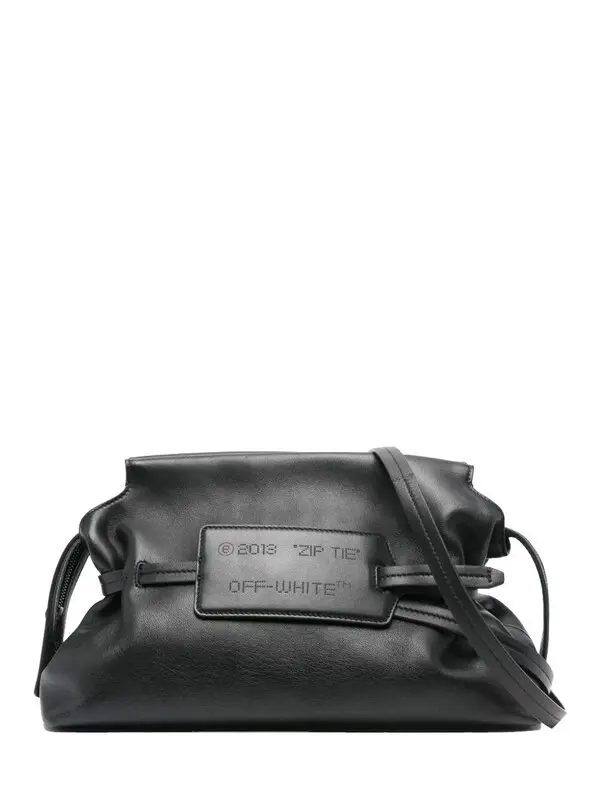Off-White Zip Tie Clutch Bag - Black