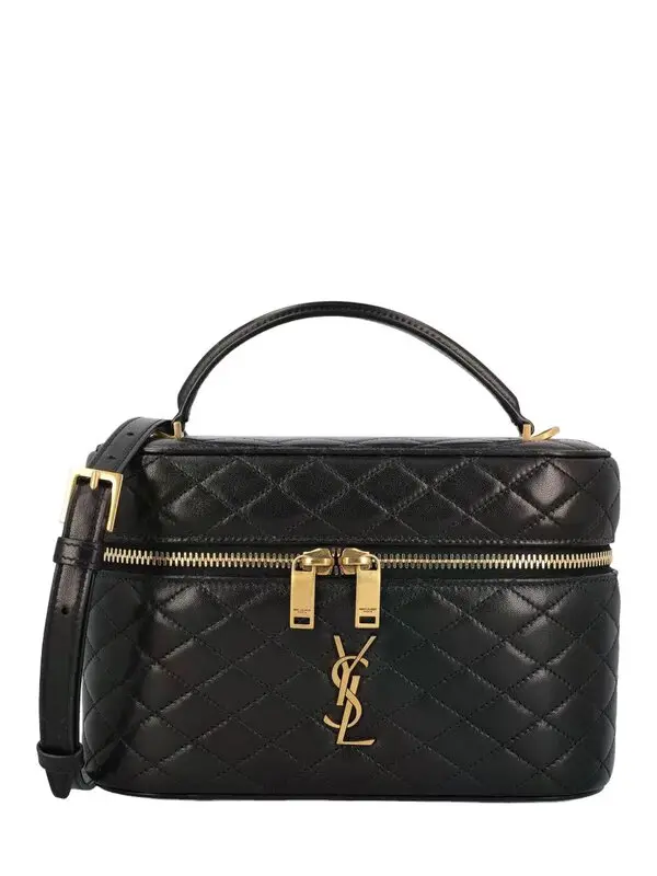 Saint Laurent Large Gaby Lambskin Tote Bag - Black