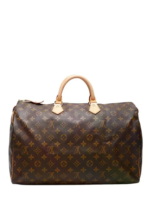 LOUIS VUITTON 1998 Monogram Speedy 40 Handbag - Brown