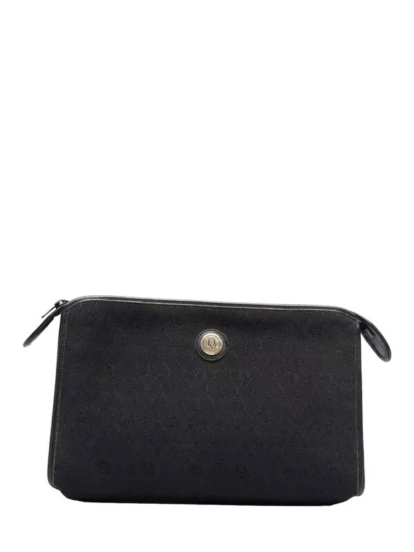 Dior 1980s Honeycomb Clutch - Black