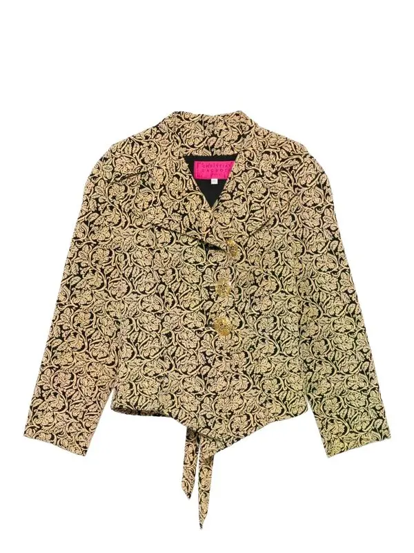 Christian Lacroix 1980s Jacquard Jacket - Black