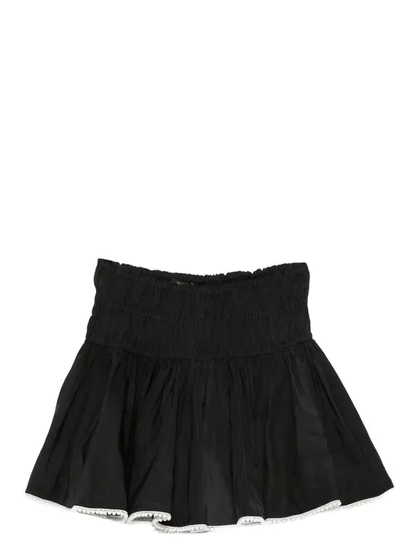 Maje Pearl Embellished Mini Skirt - Black