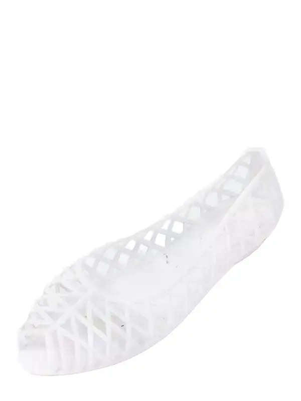 AMERICAN RETRO 2010 Peep-toe Ballet Flats - White
