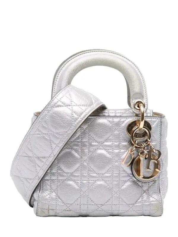 Dior 2017 Mini Lady Satchel - Silver