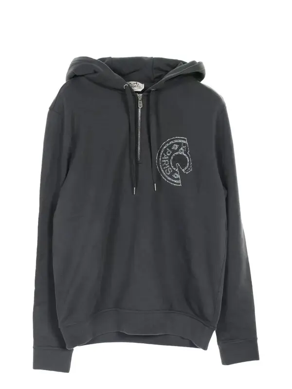 Hermès 2010s Crude Cell Hoodie - Grey