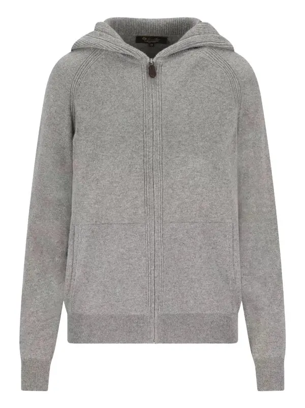 Loro Piana Merano Knitted Bomber Jacket - Grey