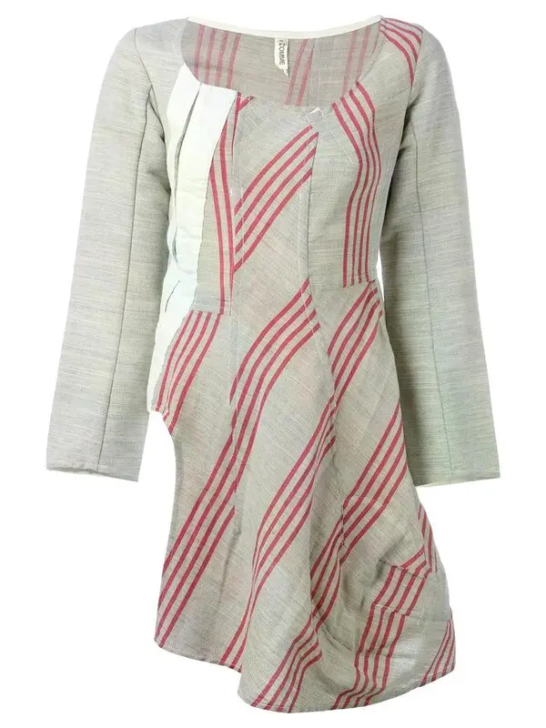 Comme Des Garçons Deconstructed Midi Dress - Grey