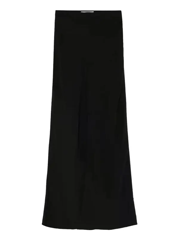Givenchy 1990s X Alexander Mcqueen Long Palazzo Pants - Black