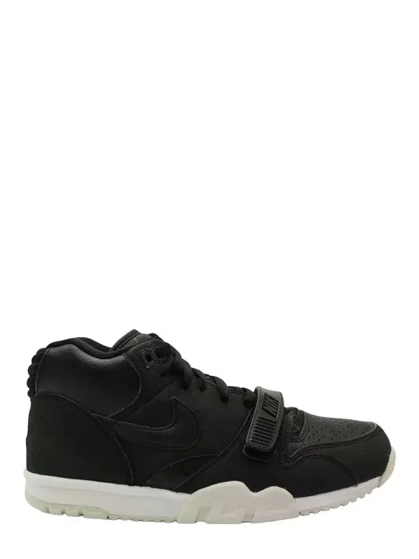 Nike Air Trainer 1 Leather Strap Sneakers - Black
