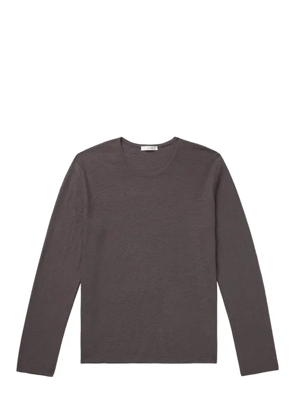 THE ROW Eliaf Camel Hair-blend Sweater - Brown