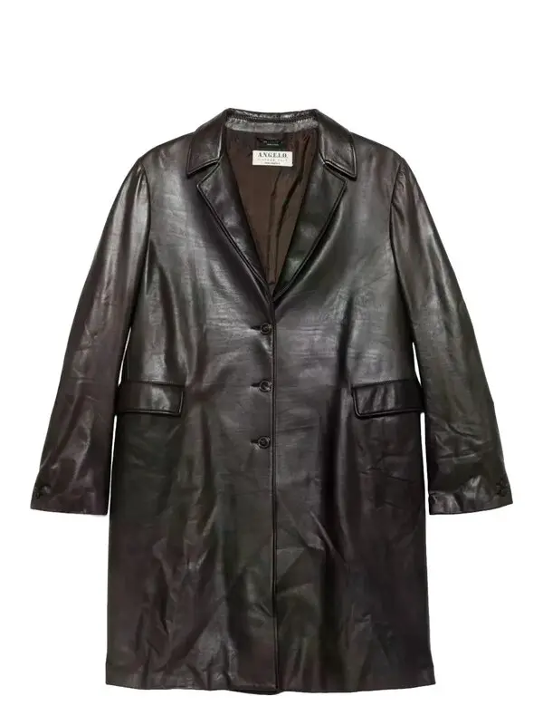 A.N.G.E.L.O. VINTAGE CULT 2000s Leather Coat - Brown