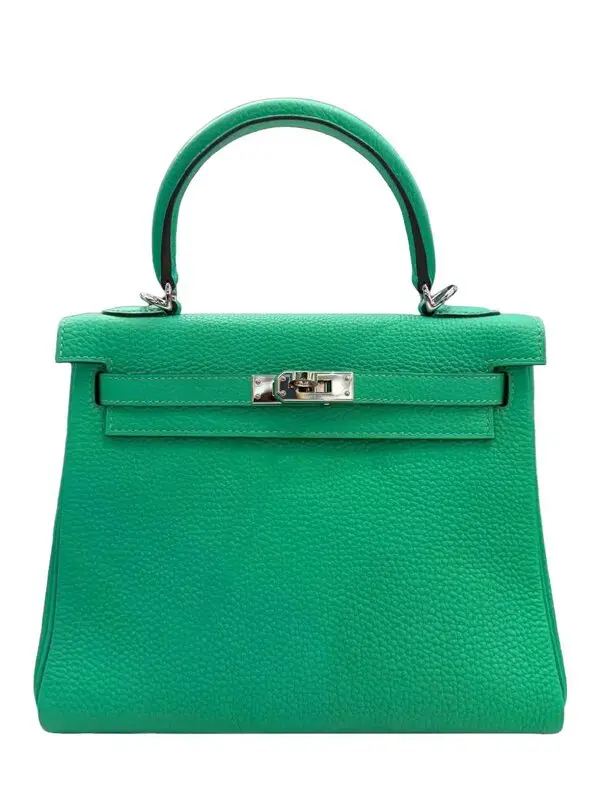 Hermès 2024 Kelly 25 Retourne Handbag - Green