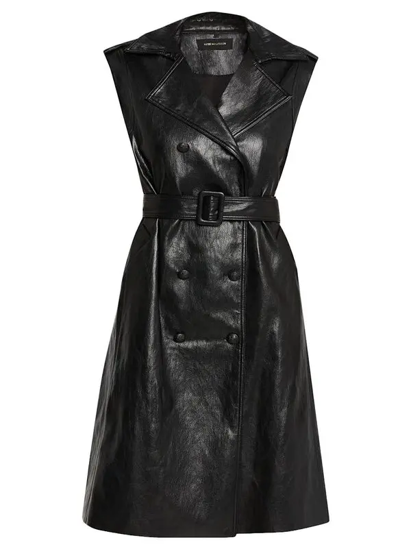 Kobi Halperin Val Double-breasted Midi Coat Dress - Black