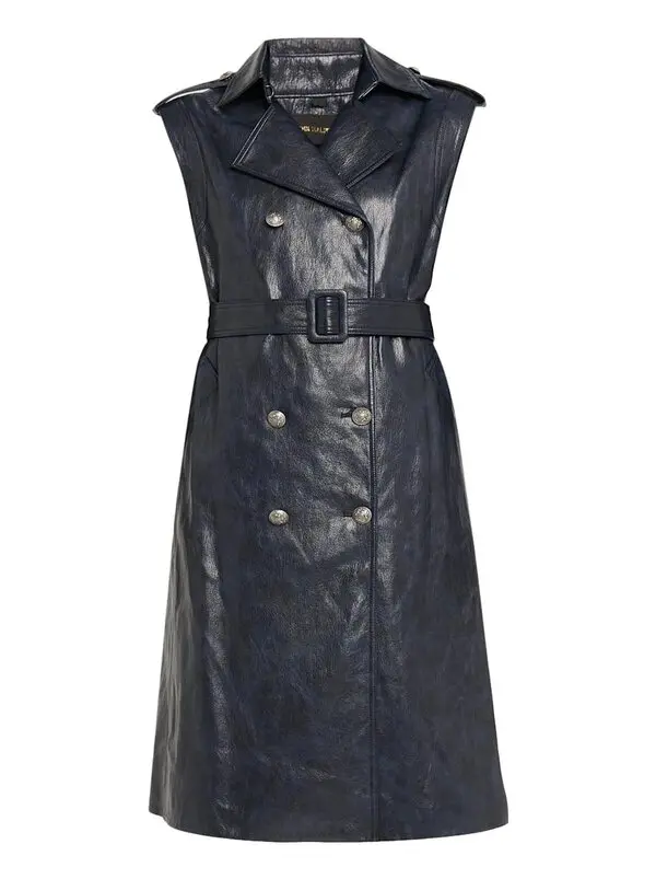 Kobi Halperin Val Double-breasted Midi Coat Dress - Navy