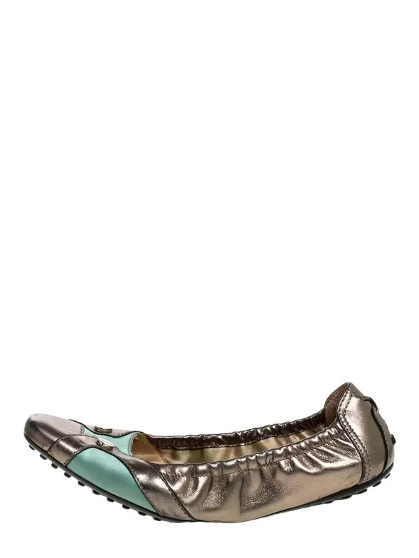 TOD'S Leather Ballet Flats - Brown
