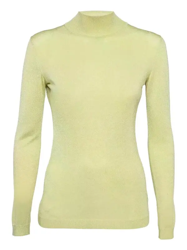 Versace Mock-neck Open-back Top - Green