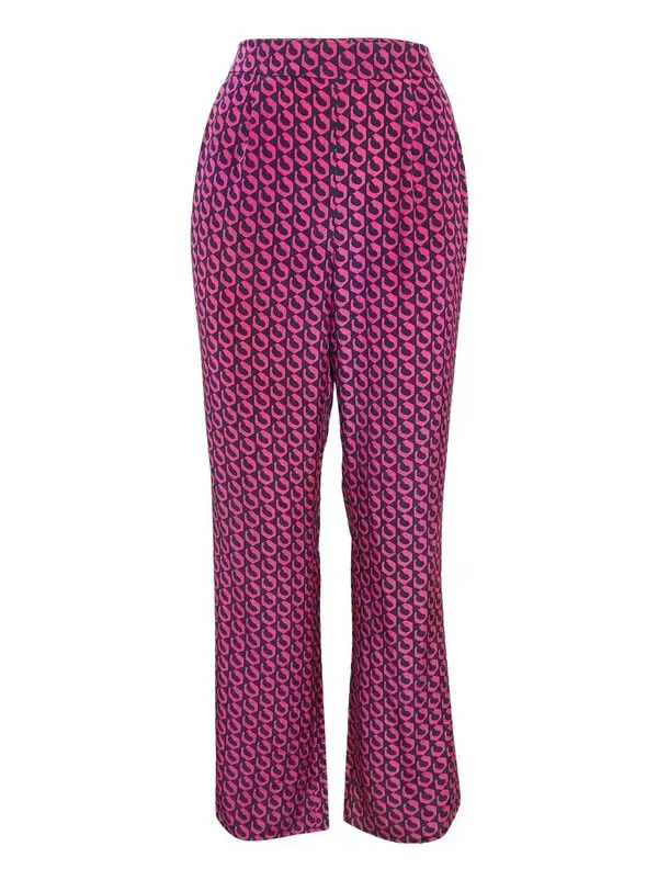 Diane Von Furstenberg Vintage Silk Pants - Pink