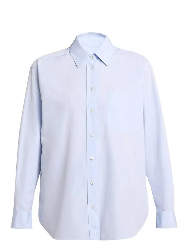 THE ROW Gavina Cotton Button-down Shirt - Light Sky