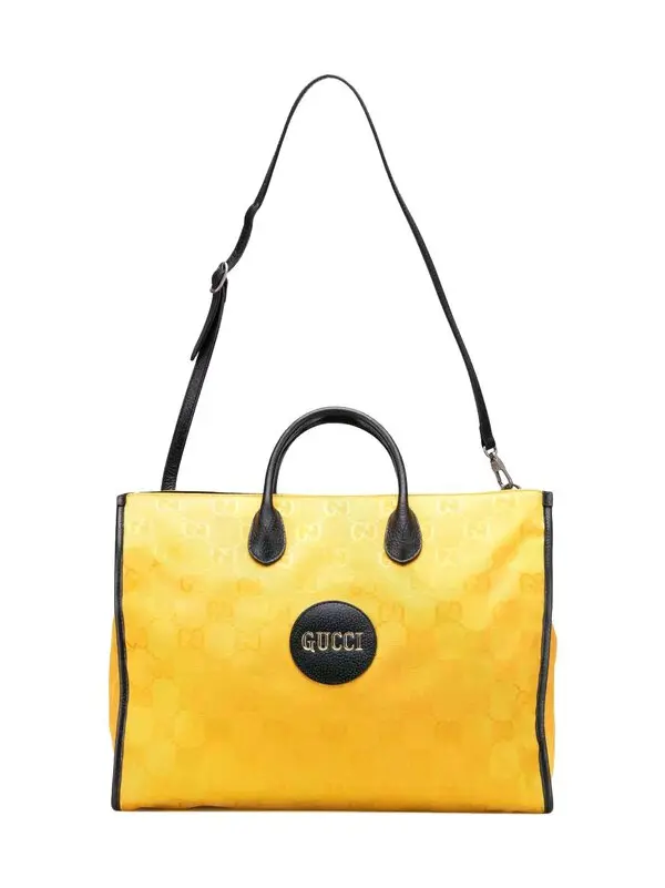 Gucci Gg Econyl Off The Grid Convertible Tote Satchel - Black