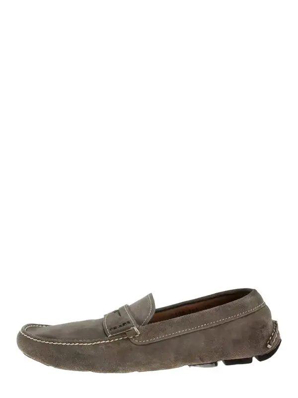 Prada Suede Loafers - Green