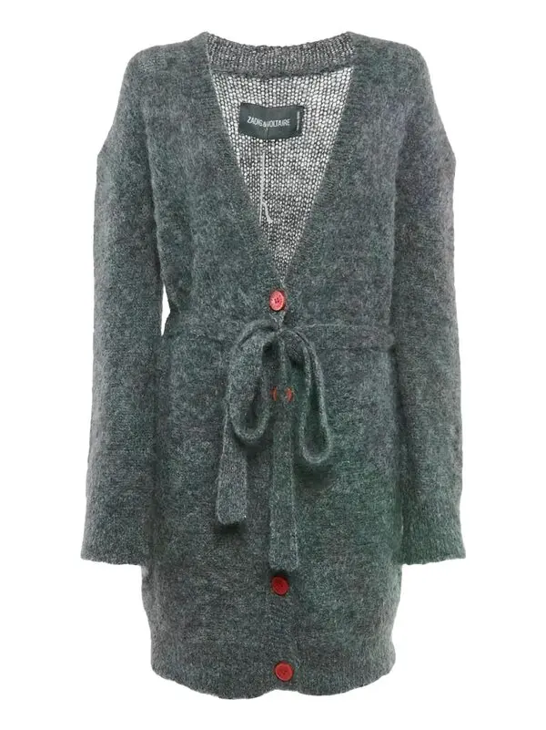 Zadig&Voltaire Belted Button-down Cardigan - Grey