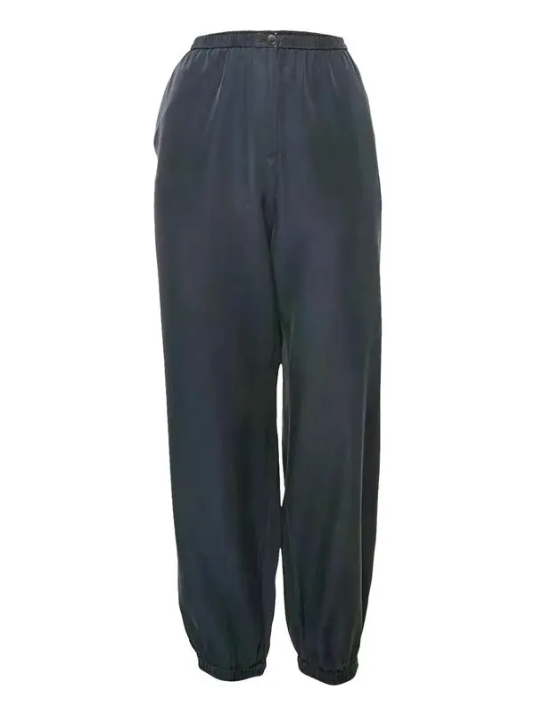 JOSEPH Elastic-cuff Cotton Trousers - Blue