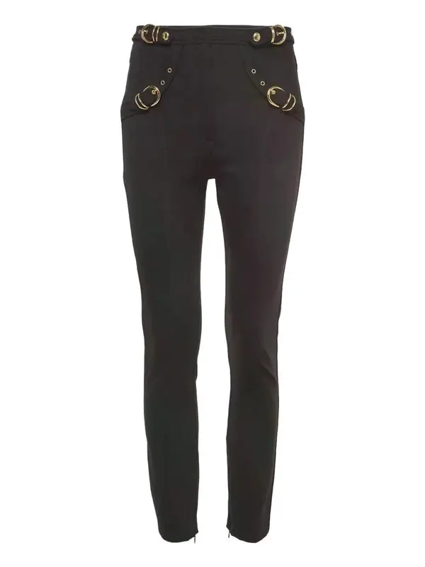 Versace High-rise Trousers - Black