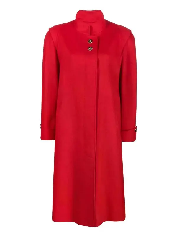 A.N.G.E.L.O. VINTAGE CULT 1980s Single-breasted Long Coat - Red