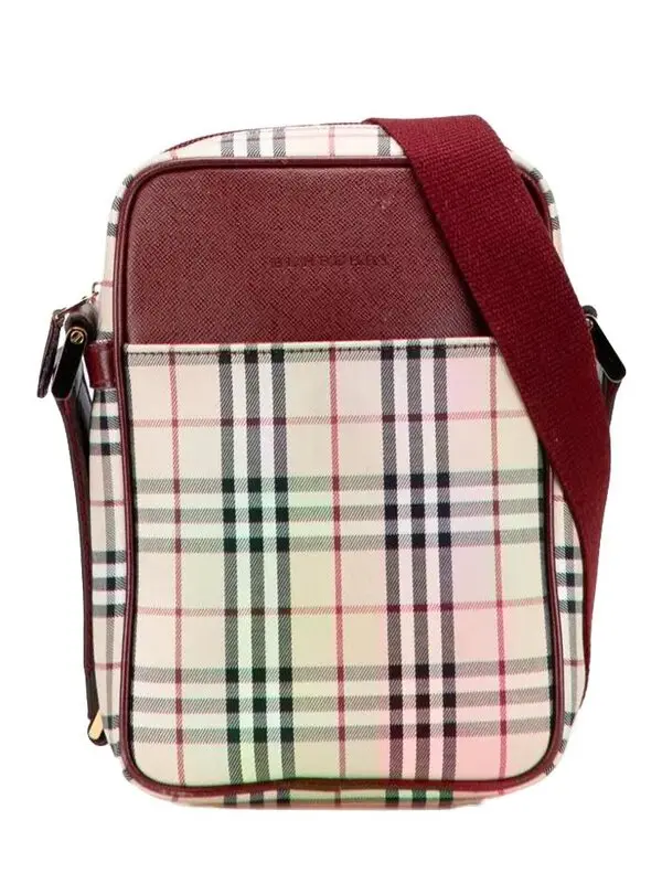 Burberry House Check Canvas Crossbody Bag - Brown