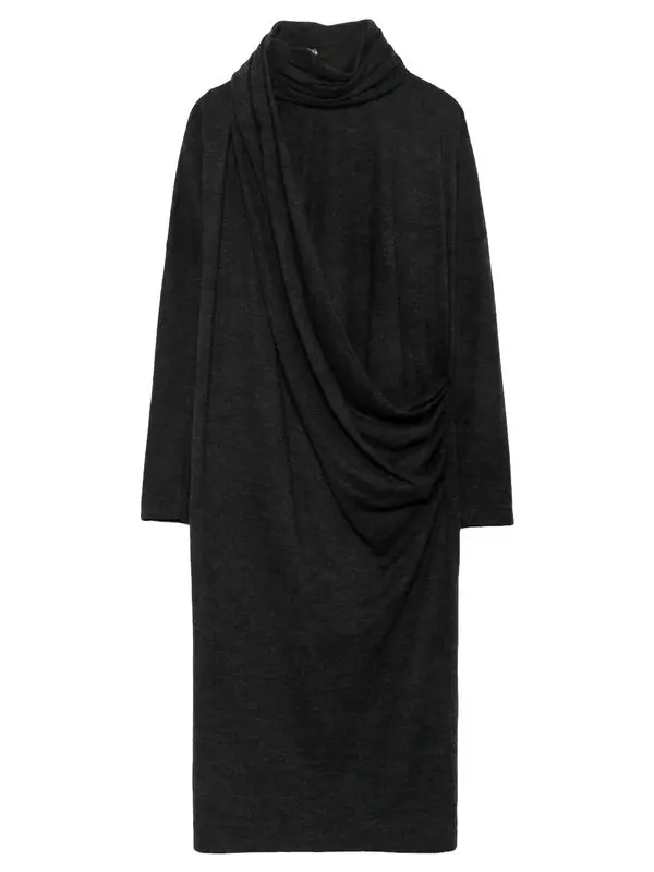 JEAN PAUL GAULTIER Vintage Draped Midi Dress - Grey