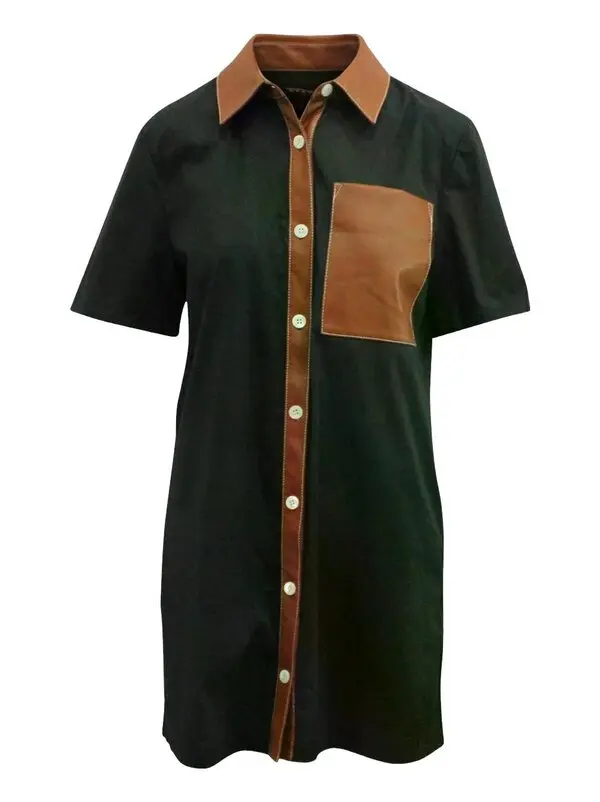 Staud Short Sleeve Dress - Black